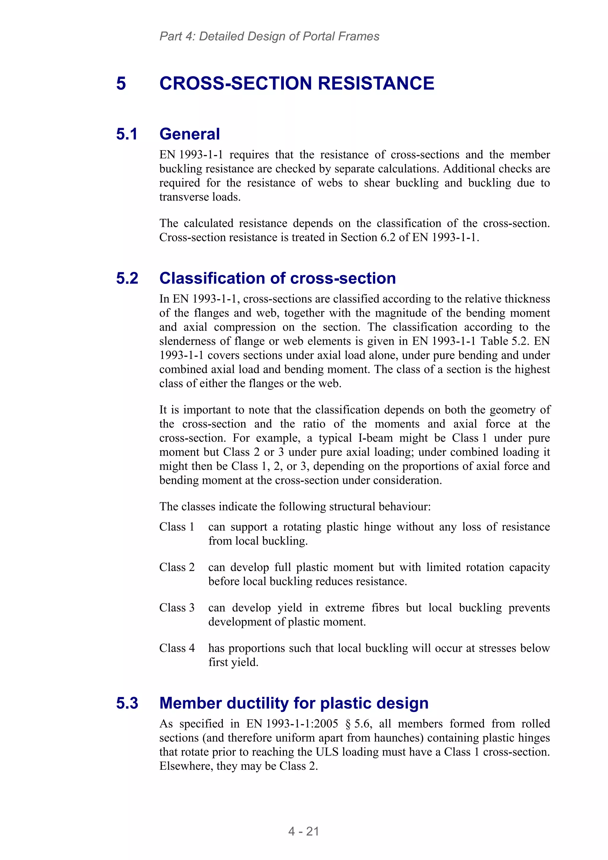 Design of portal frame structures | PDF