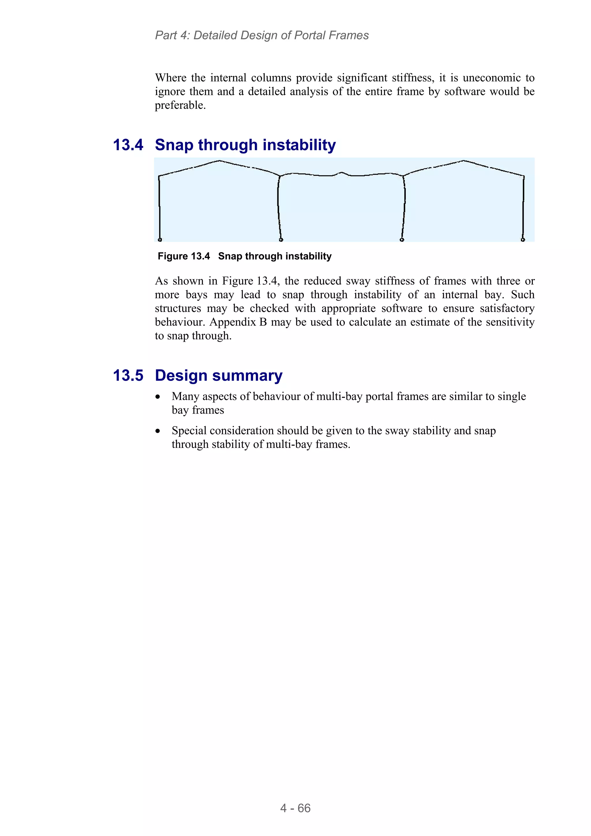 Design of portal frame structures | PDF