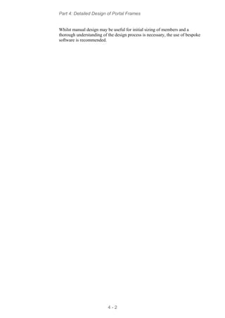 Design of portal frame structures | PDF