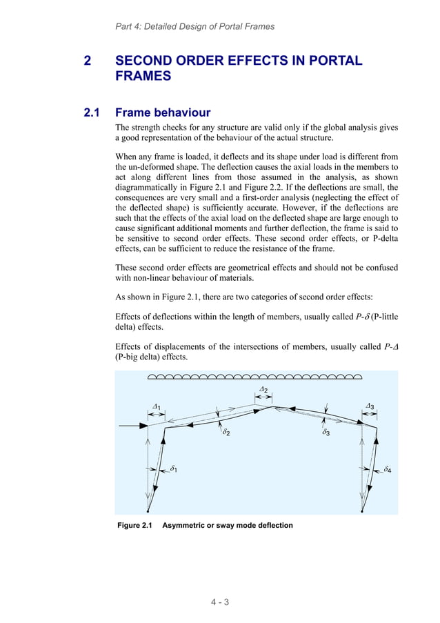 Design of portal frame structures | PDF