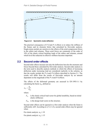 Design of portal frame structures | PDF
