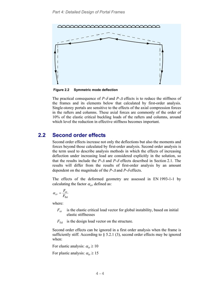 Design of portal frame structures | PDF