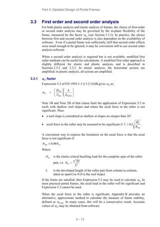 Design of portal frame structures | PDF