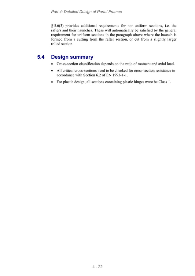 Design of portal frame structures | PDF