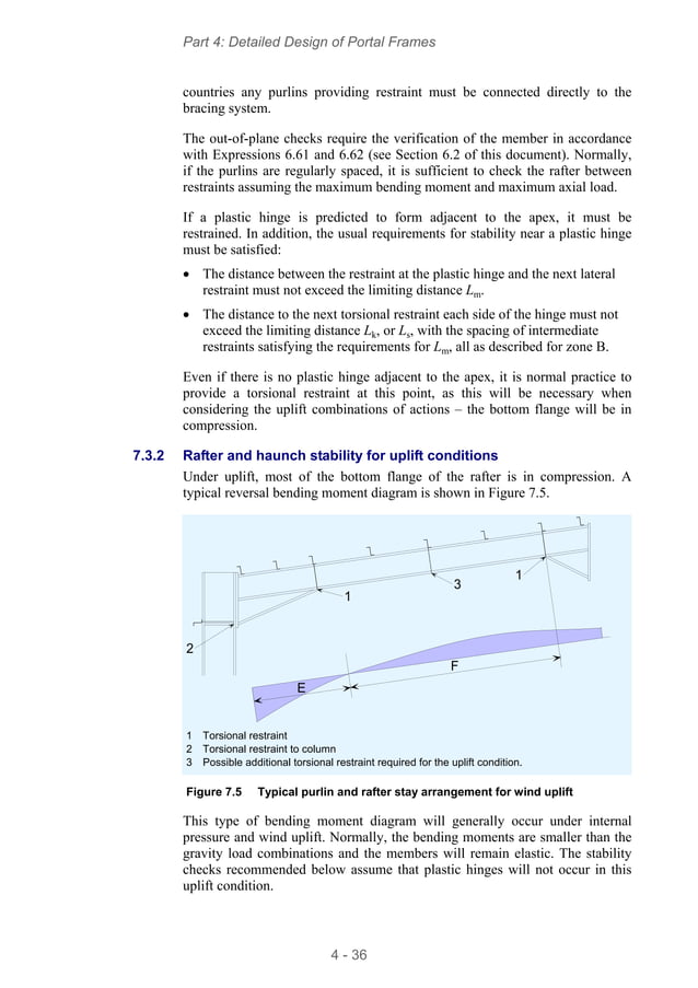 Design of portal frame structures | PDF
