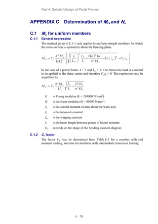 Design of portal frame structures | PDF