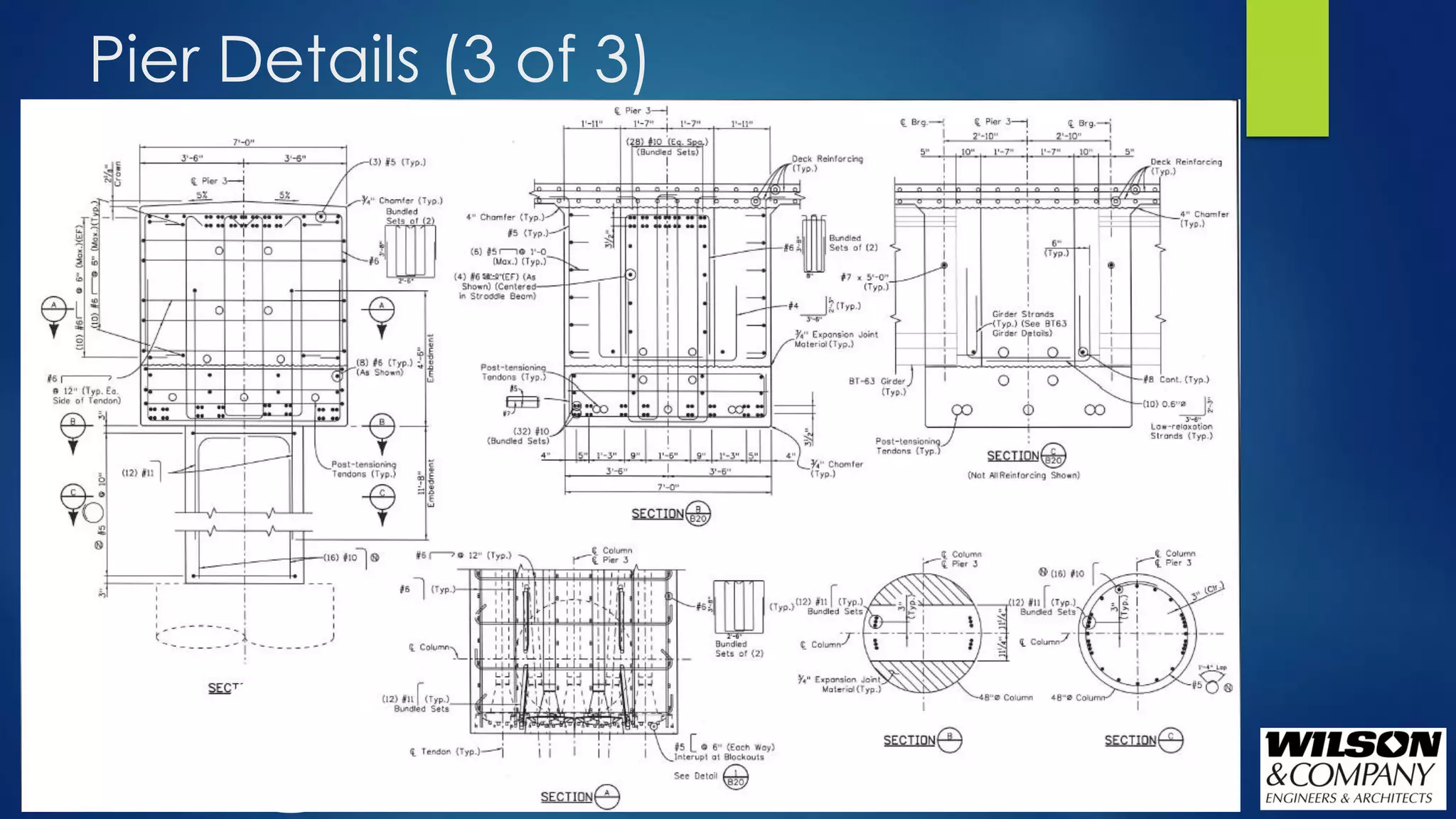 Design of post tensioned straddle beam for bridge support | PDF