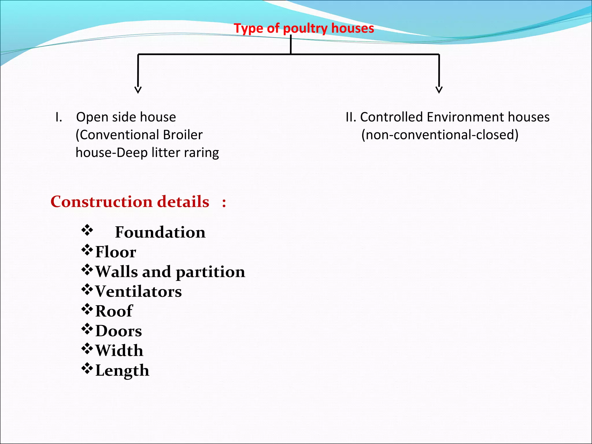 Design of poultry houses | PPT