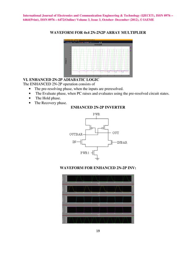 Design of power efficient 4x4 array multiplier using adiabatic logic | PDF