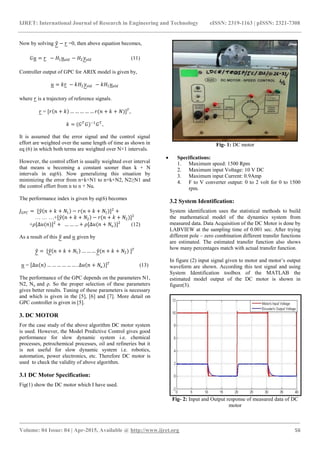 Design of predictive controller for smooth set point tracking for fast ...