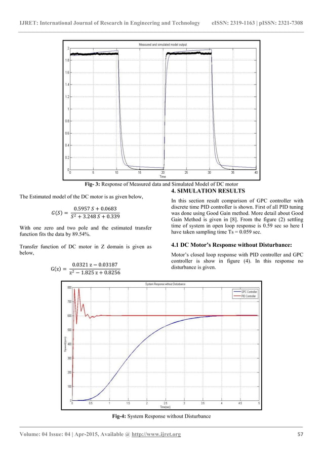 Design of predictive controller for smooth set point tracking for fast ...