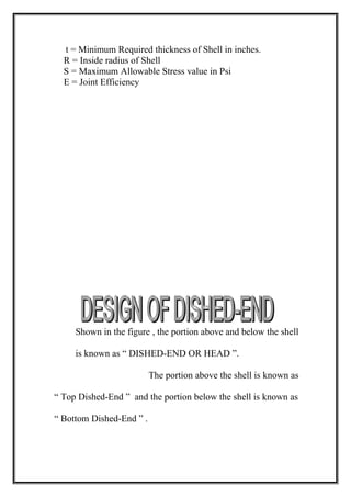 Design of pressure vessel | DOC