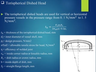 Design of pressure vessel | PPT