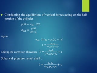 Design of pressure vessel | PPT