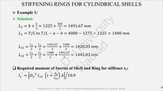 Design of Pressure Vessel Shell Subjected to External Pressure as per ...