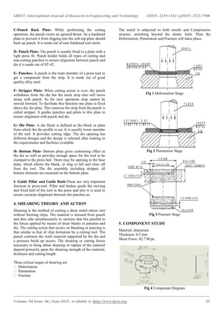 Design of progressive press tool for an alpha meter component | PDF ...
