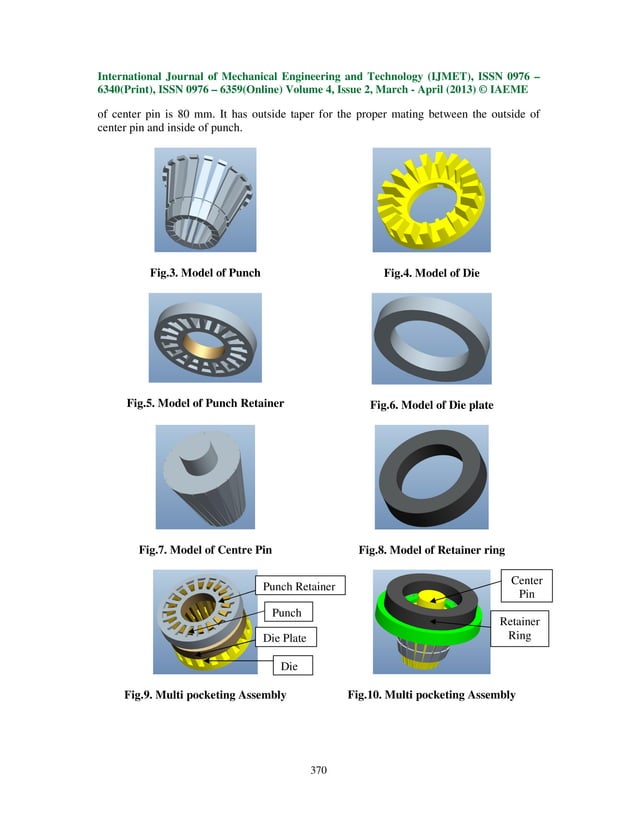 Design of punch and die for taper roller bearing cage for multi ...