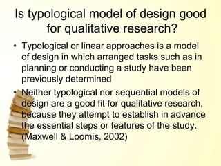 Design of qualitative research | PPTX