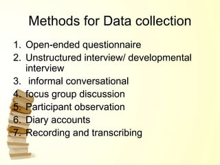 Design of qualitative research | PPT