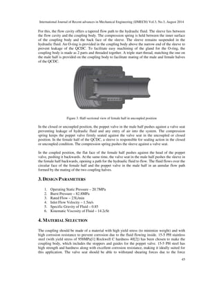 Design of quick connect disconnect hydraulic coupling | PDF