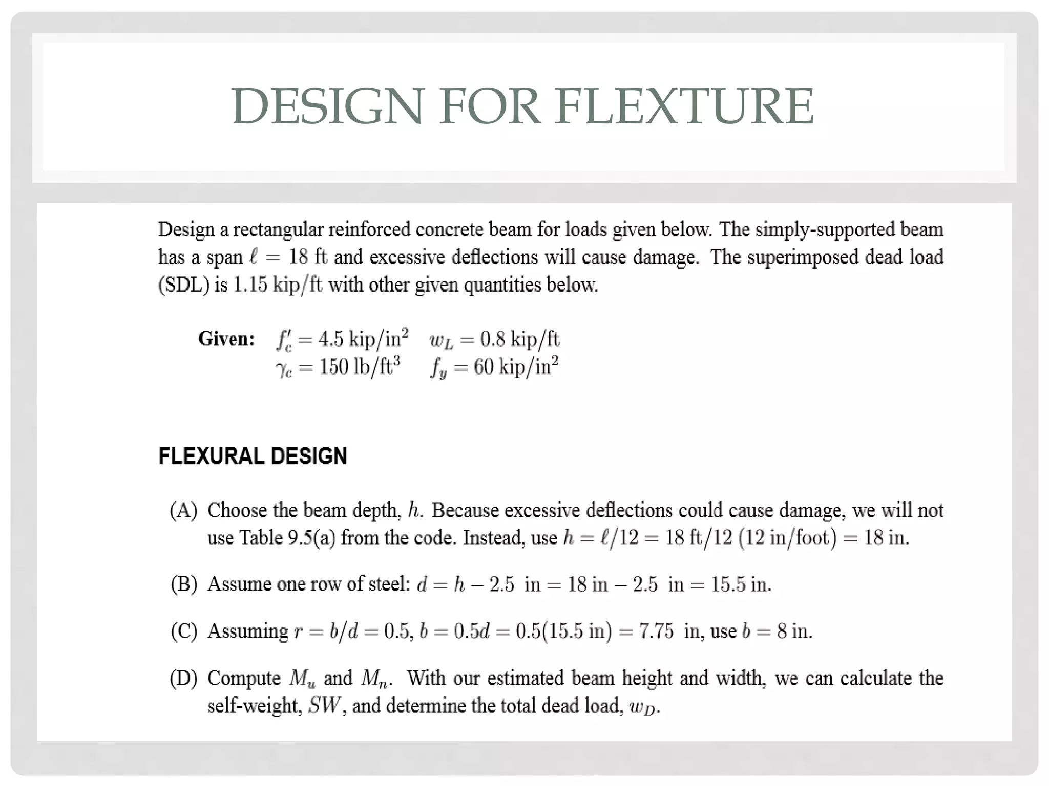 Design of R.C.C Beam | PPTX