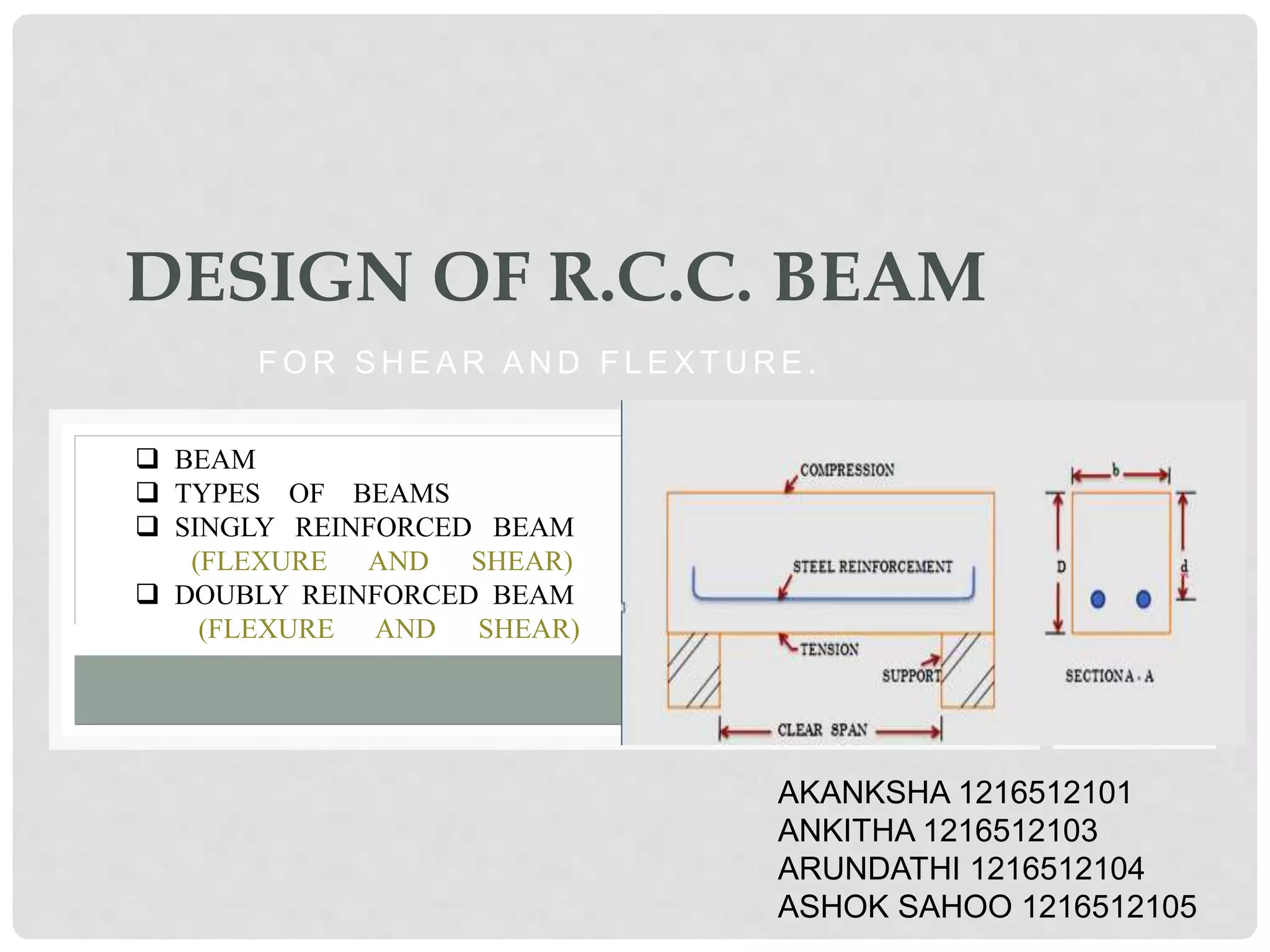 RCC Beam Design Guide | PPT
