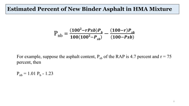 Design of recycled asphalt pavement mixture in | PPTX | Civil ...