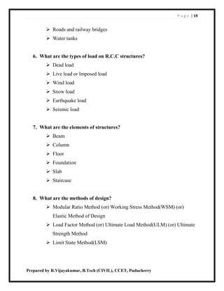 Design of rcc structures | PDF