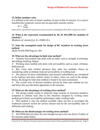 Design of rcc structures note | PDF