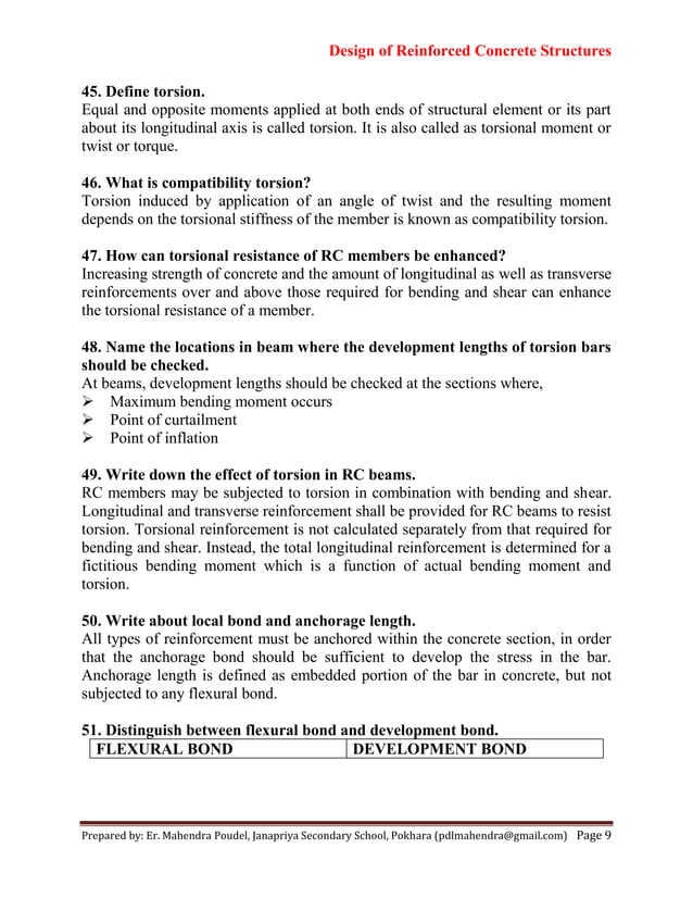 Design of rcc structures note | PDF | Civil Engineering Industry ...