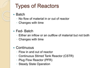 Design of Reactors Presentation Module Useful | PPT
