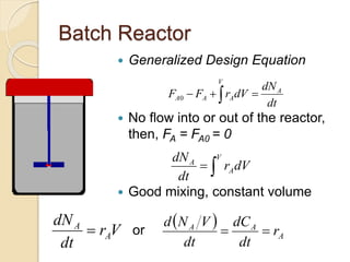Design of Reactors Presentation Module Useful | PPT