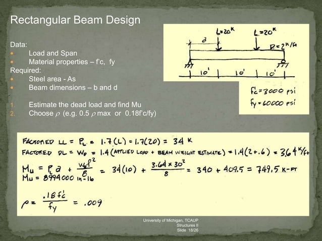 Design of rectangular beam by USD | PPTX