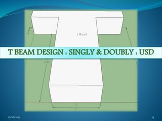 Design of rectangular & t beam using usd | PPTX