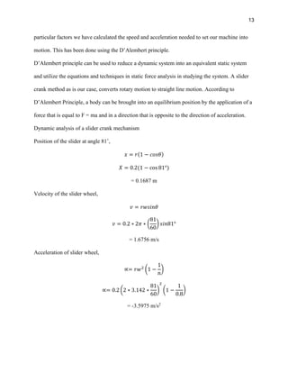 Design of recumbent elliptical trainer | PDF