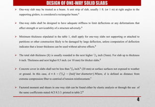 Design of One-Way Slab | PDF