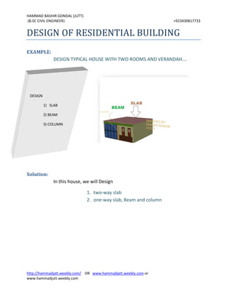 Design of residential building | PDF | Civil Engineering Industry ...