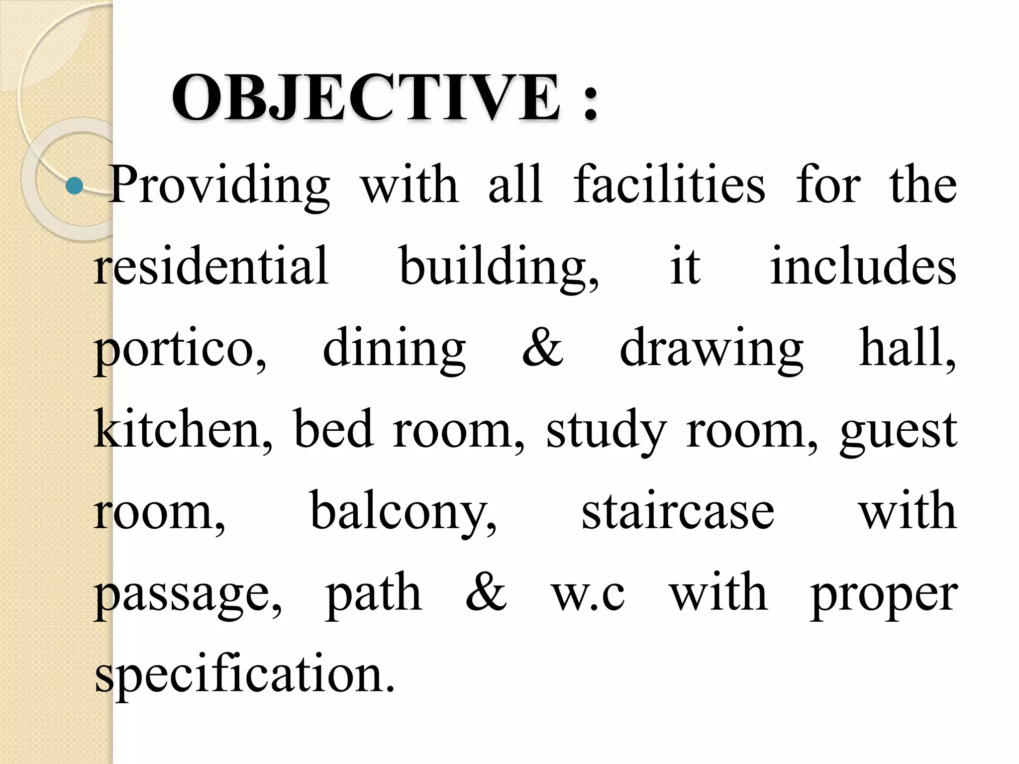 Design of residential building | PPTX