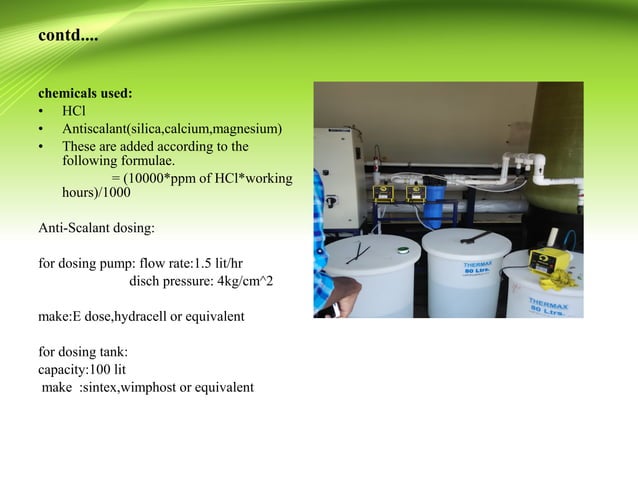 Design of reverse osmosis process plant | PPT | Chemistry | Science