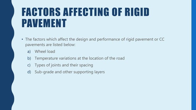 Design of rigid pavements | PPTX | Geology | Science
