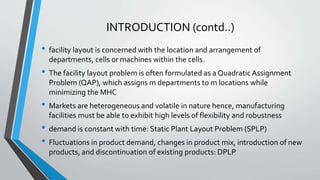Design of robust layout for dynamic plant layout layout problem 1 | PPTX