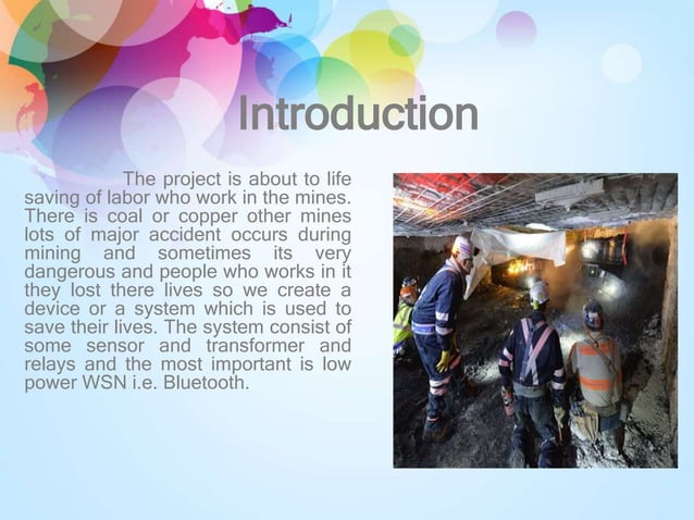 Design of safety and surviellance system for underground coal mines using low power wsn | PPTX