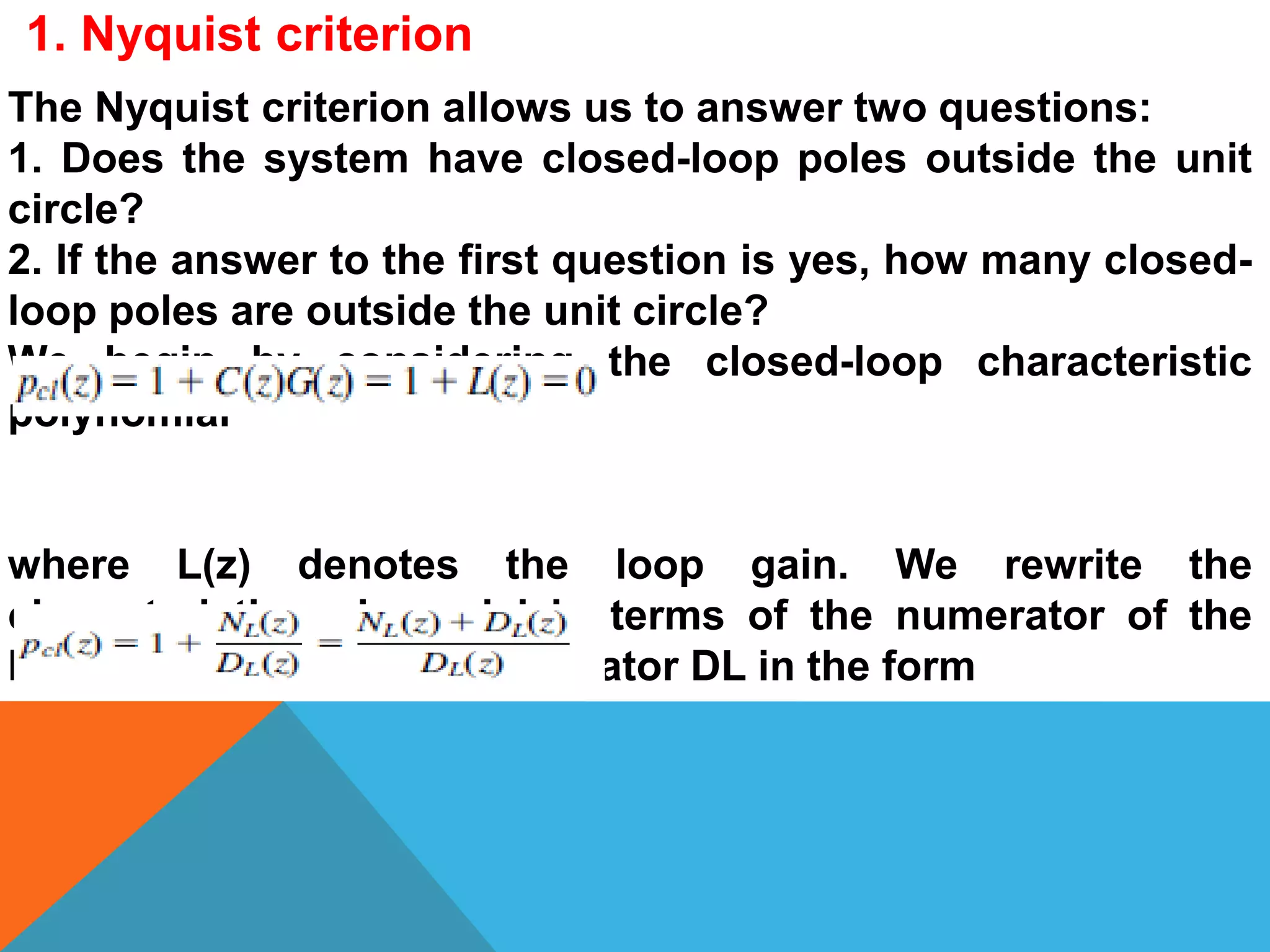 Design of sampled data control systems part 2. 6th lecture | PPTX