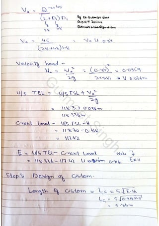 Design of sarda fall full problem solved | PDF