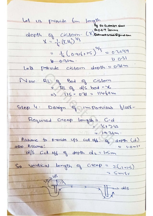 Design of sarda fall full problem solved | PDF