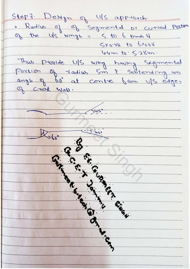 Design of sarda fall full problem solved | PDF