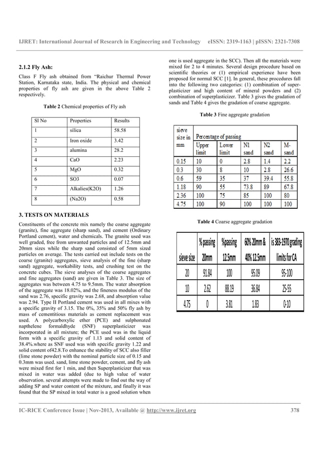 Design of scc mixes based on cement – sp compatibility studies | PDF