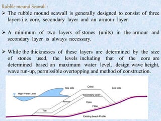 Design of Rubble Mound Seawall | PPTX