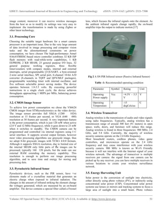 Design of self powered embedded wireless smart camera using multimodal ...