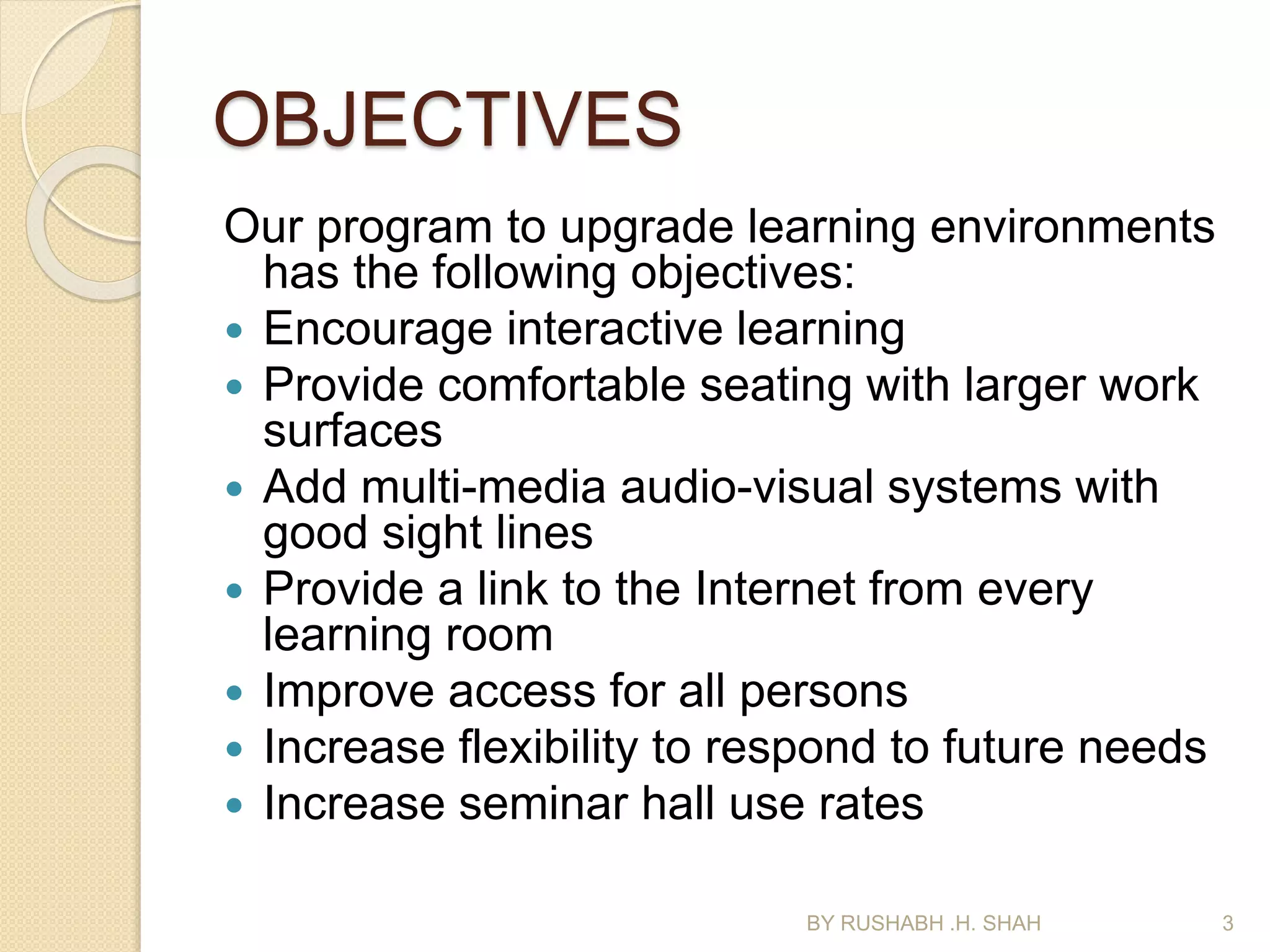 Design of seminar hall | PPTX